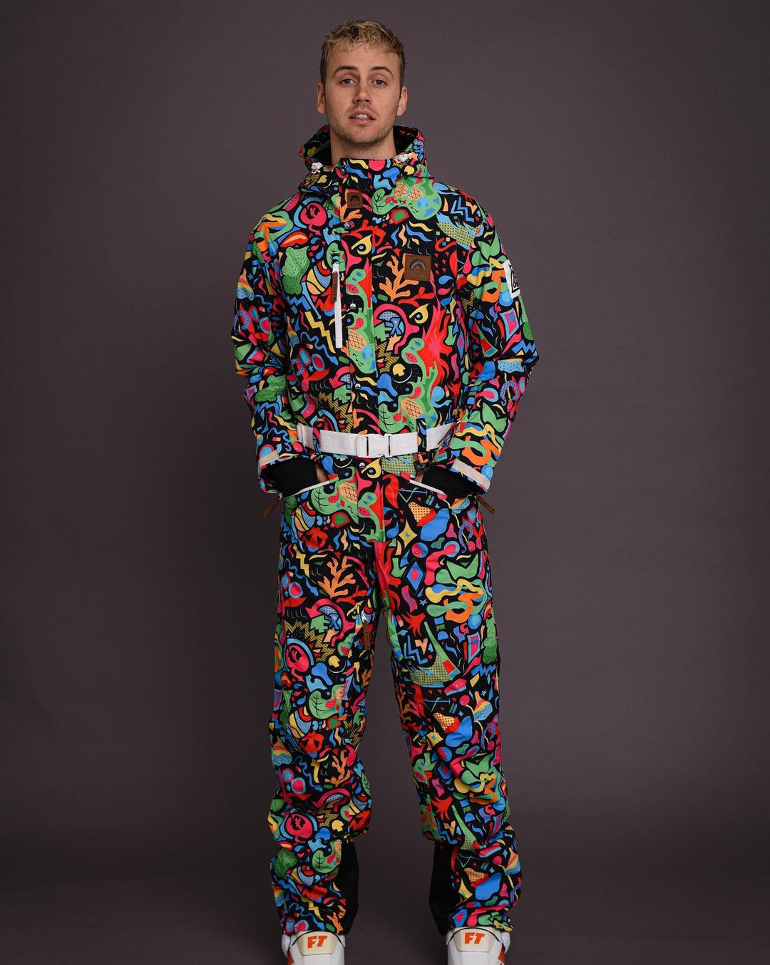 Stairway to Heaven Men's Ski Suit | Multi-Coloured -OOSC Clothing ...